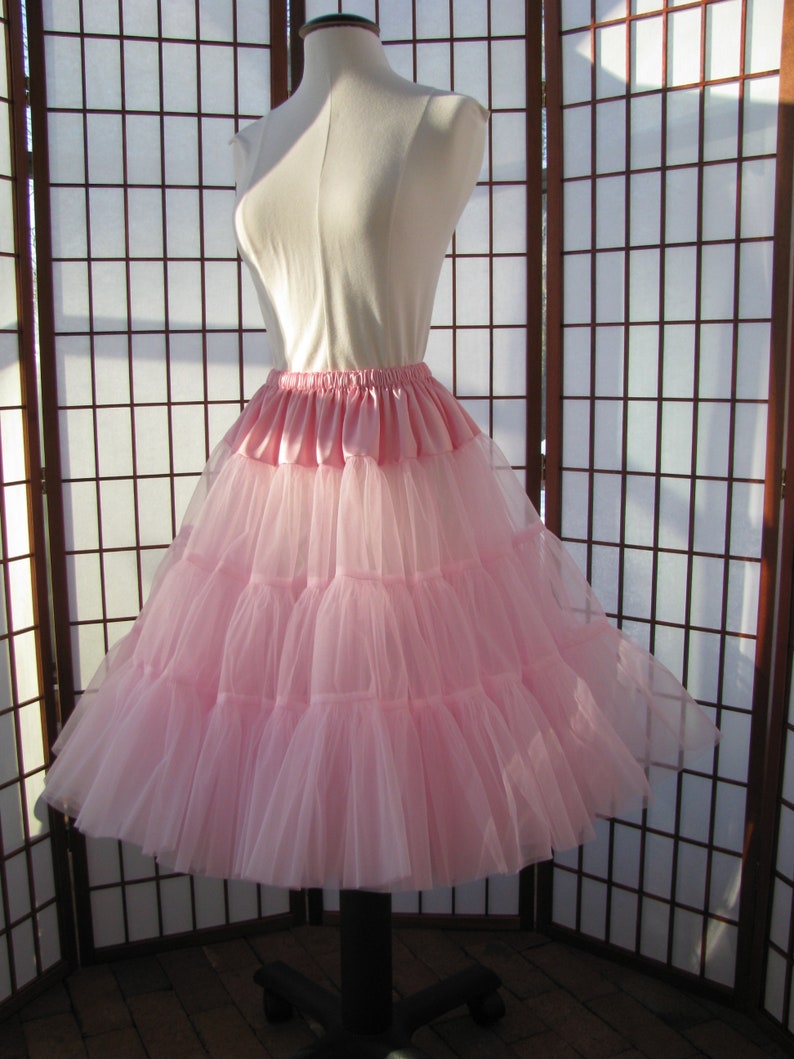 Petticoat Light Pink Organdy Single Layer Custom Size and | Etsy