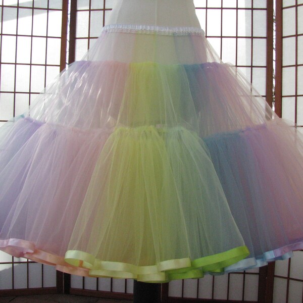 Rainbow Petticoat - Etsy