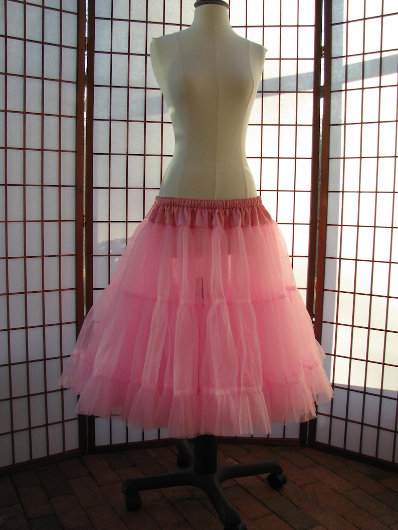 Petticoat Bright Pink Organdy Single Layer Custom Order | Etsy