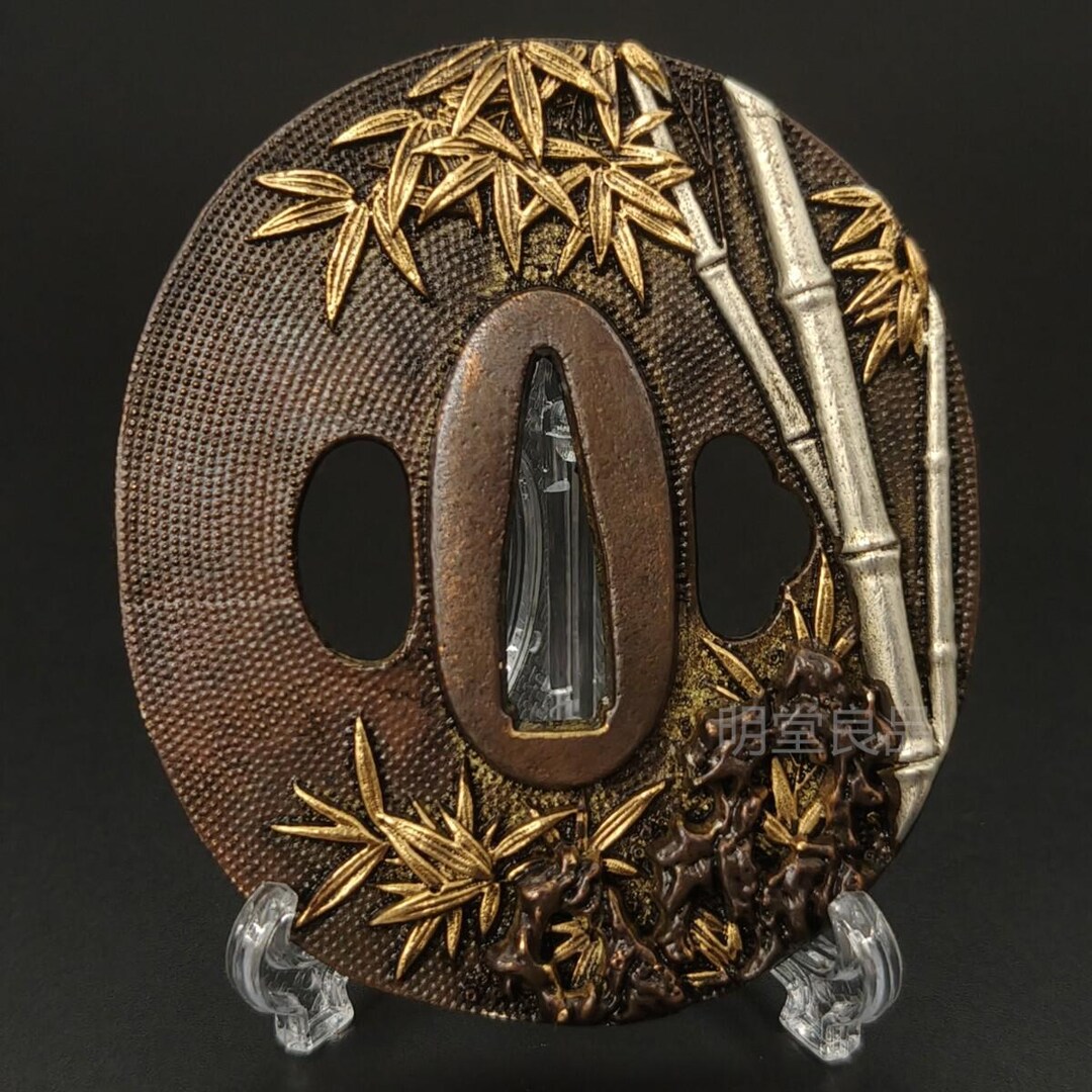 Japanese Antique Katana Tsuba / Samurai / Japan / Japanese Sword ...