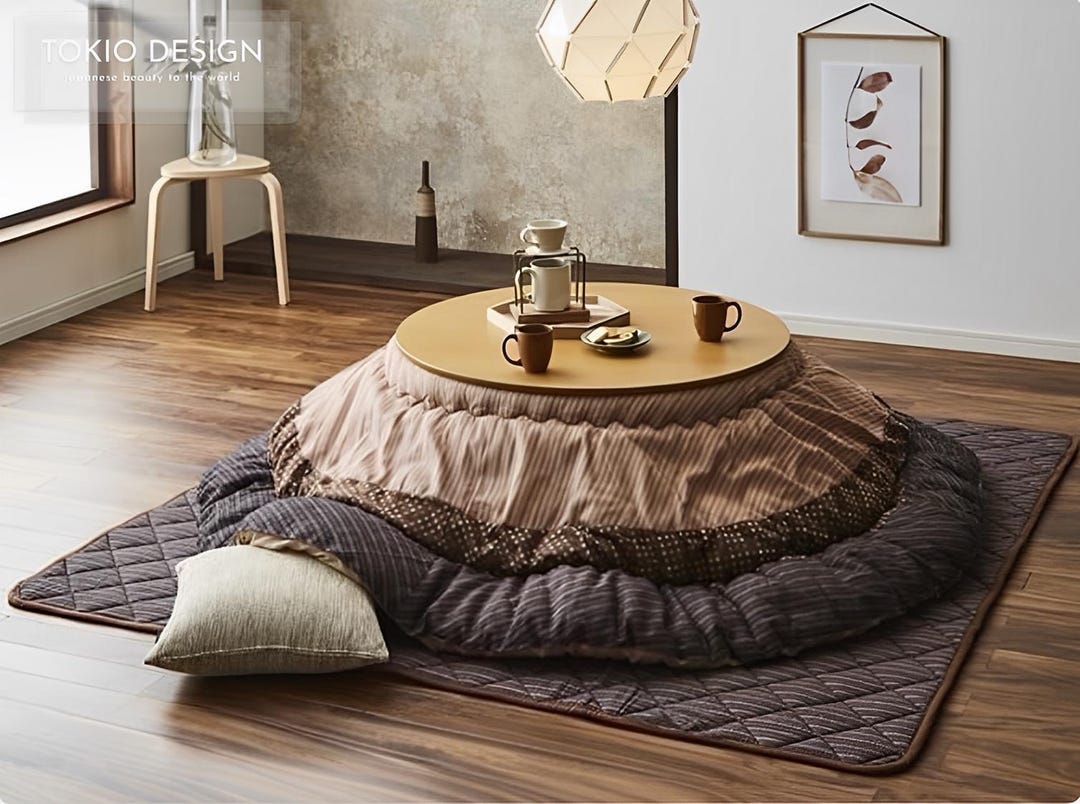 Kotatsu Futon Christmas Gift Brown 205cm/225cm Premium Cotton Comforter ...