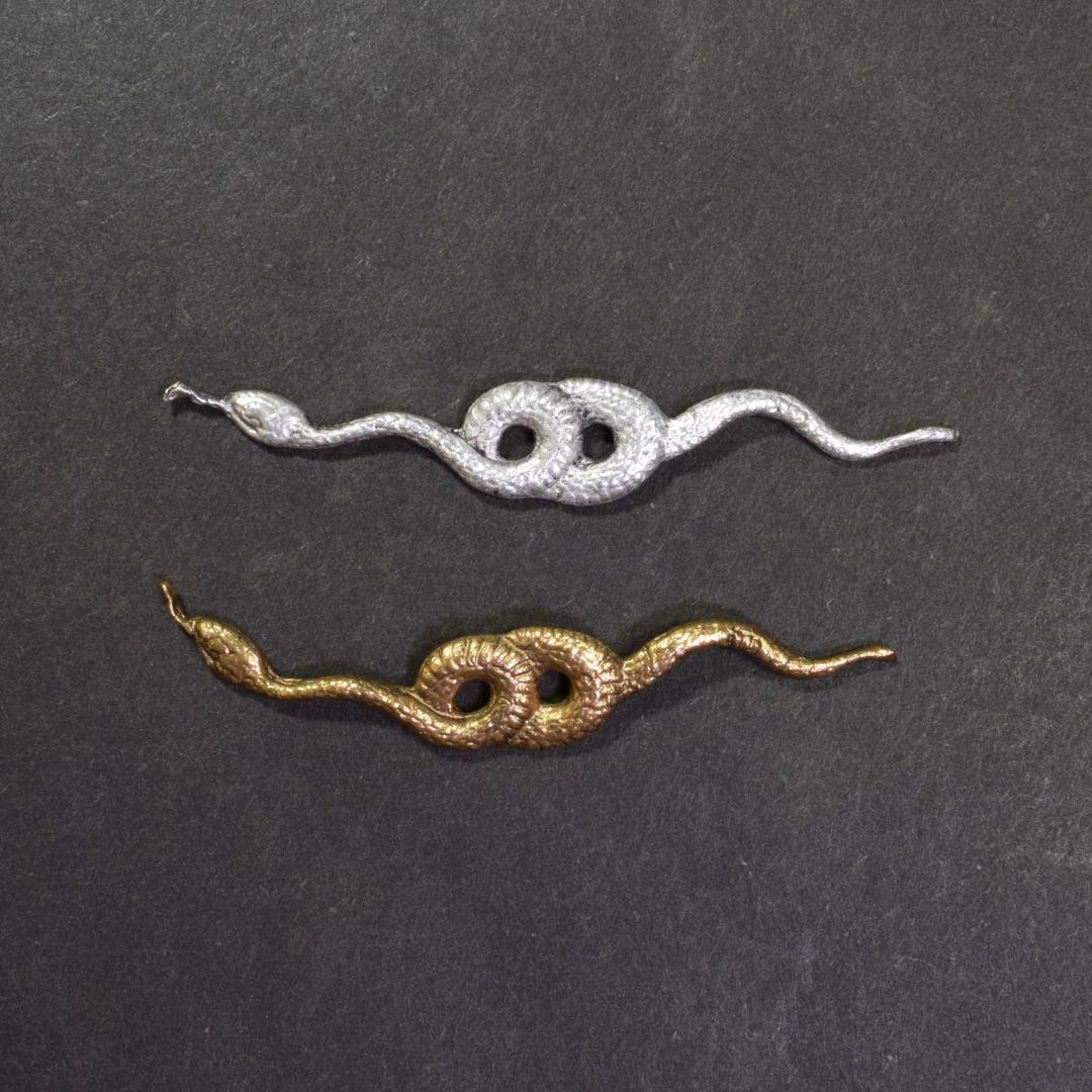 MENUKI Silver & Gold Snake Katana Samurai Japanese Antique Swords ...