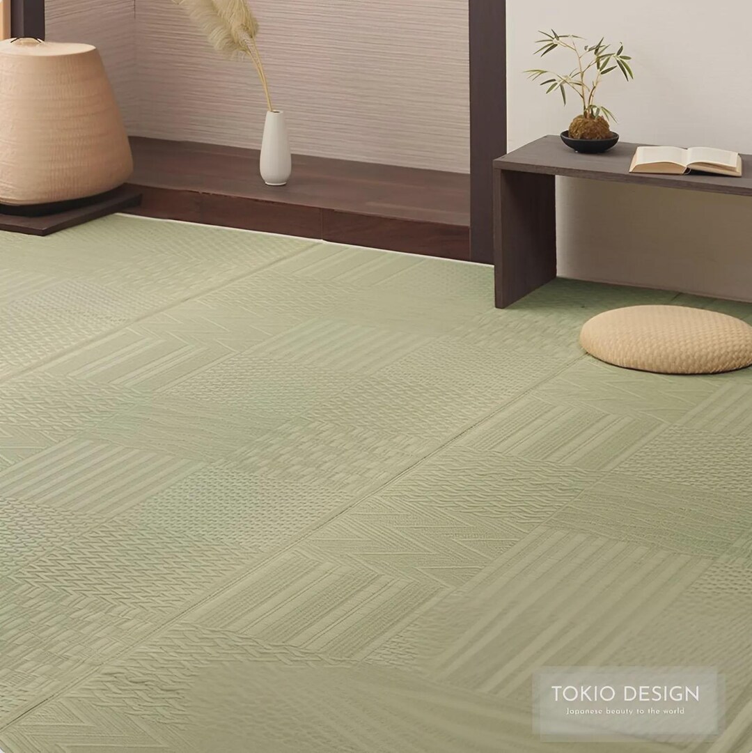 Luxury Japanese Tatami Mat – Premium Igusa Rug With Ichi-matsu Pattern ...