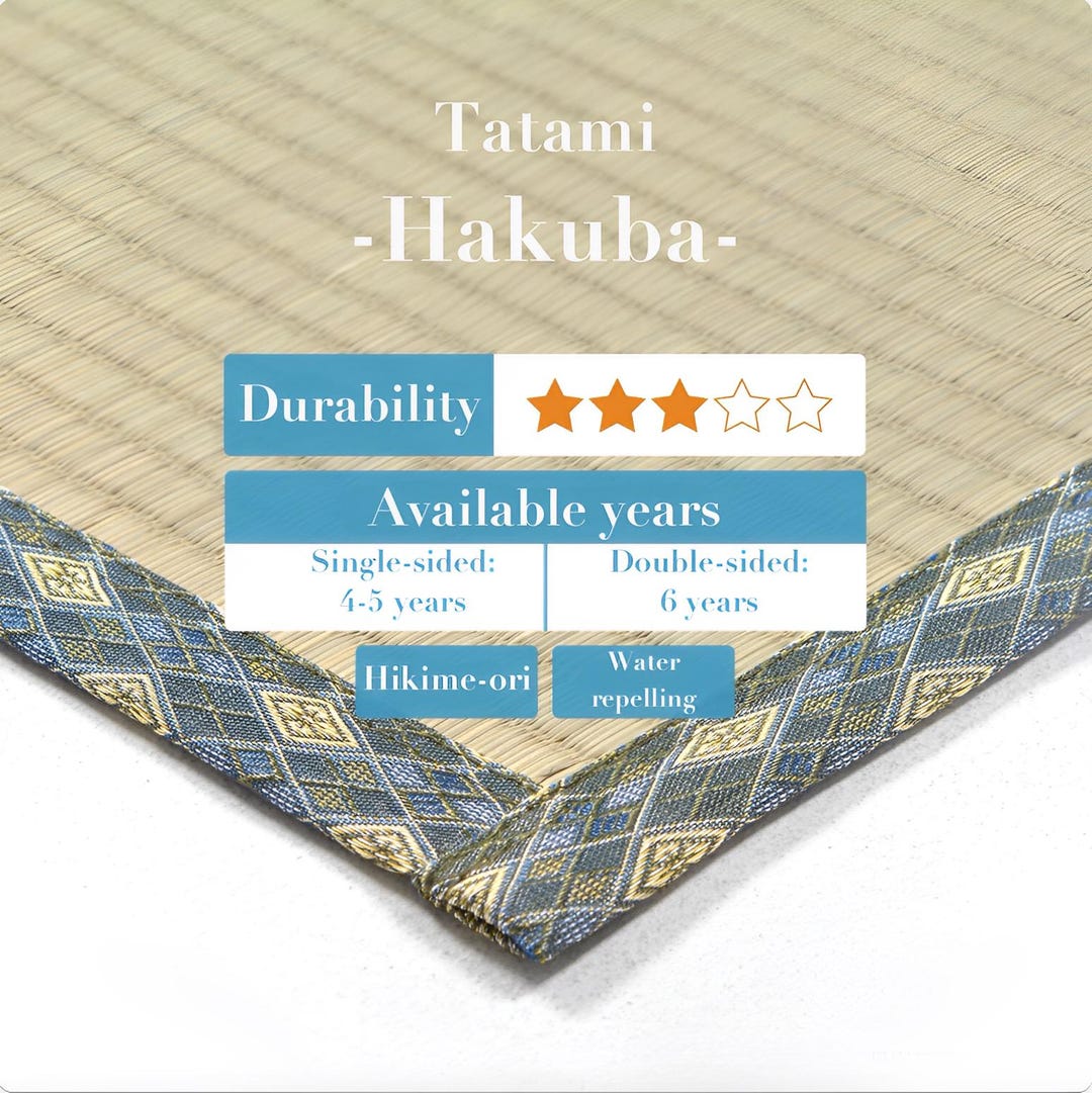 Tatami Mat "hakuba" High Quality Rush Grass Craftsmanship Natural ...