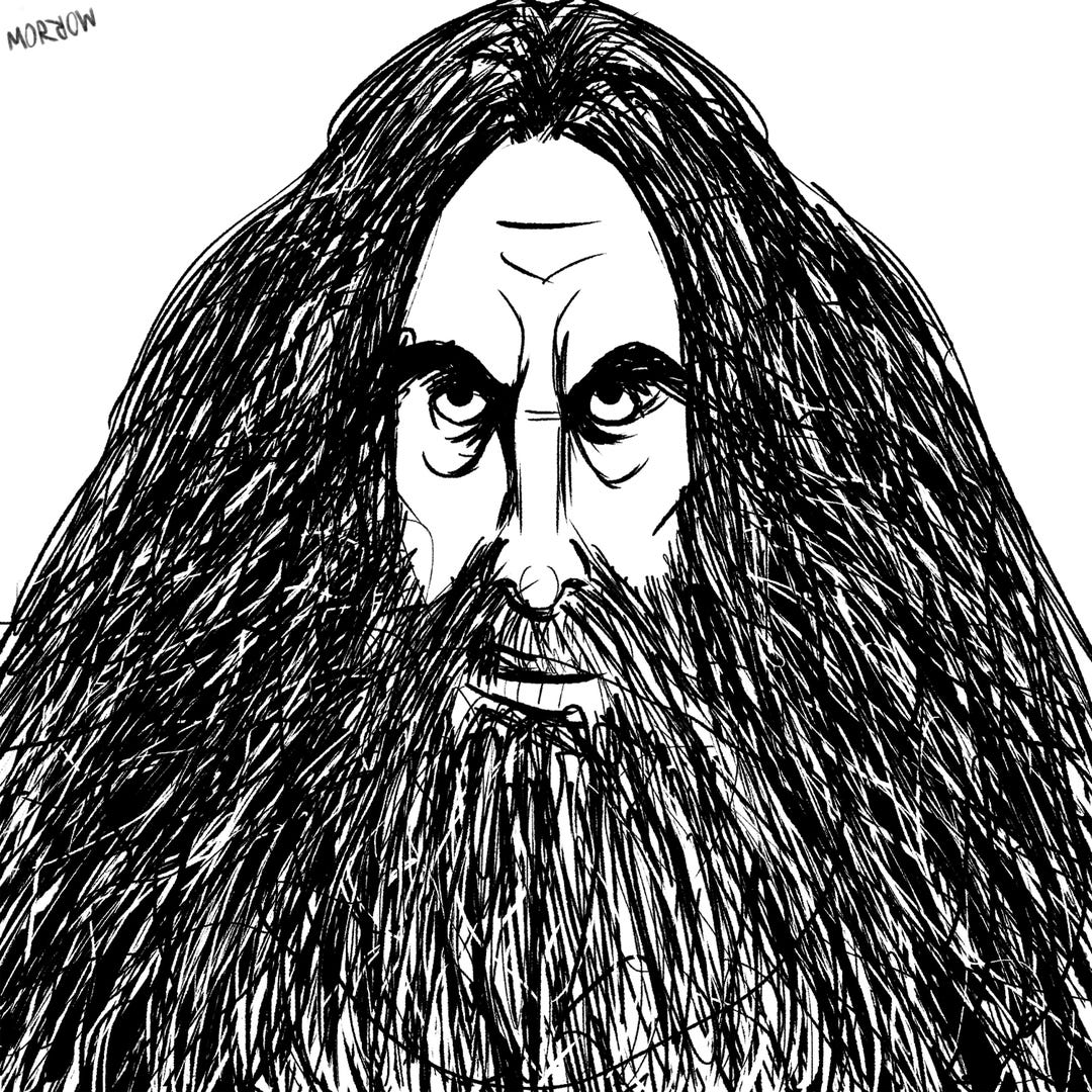 Alan Moore Art Print 8"x8" - Etsy
