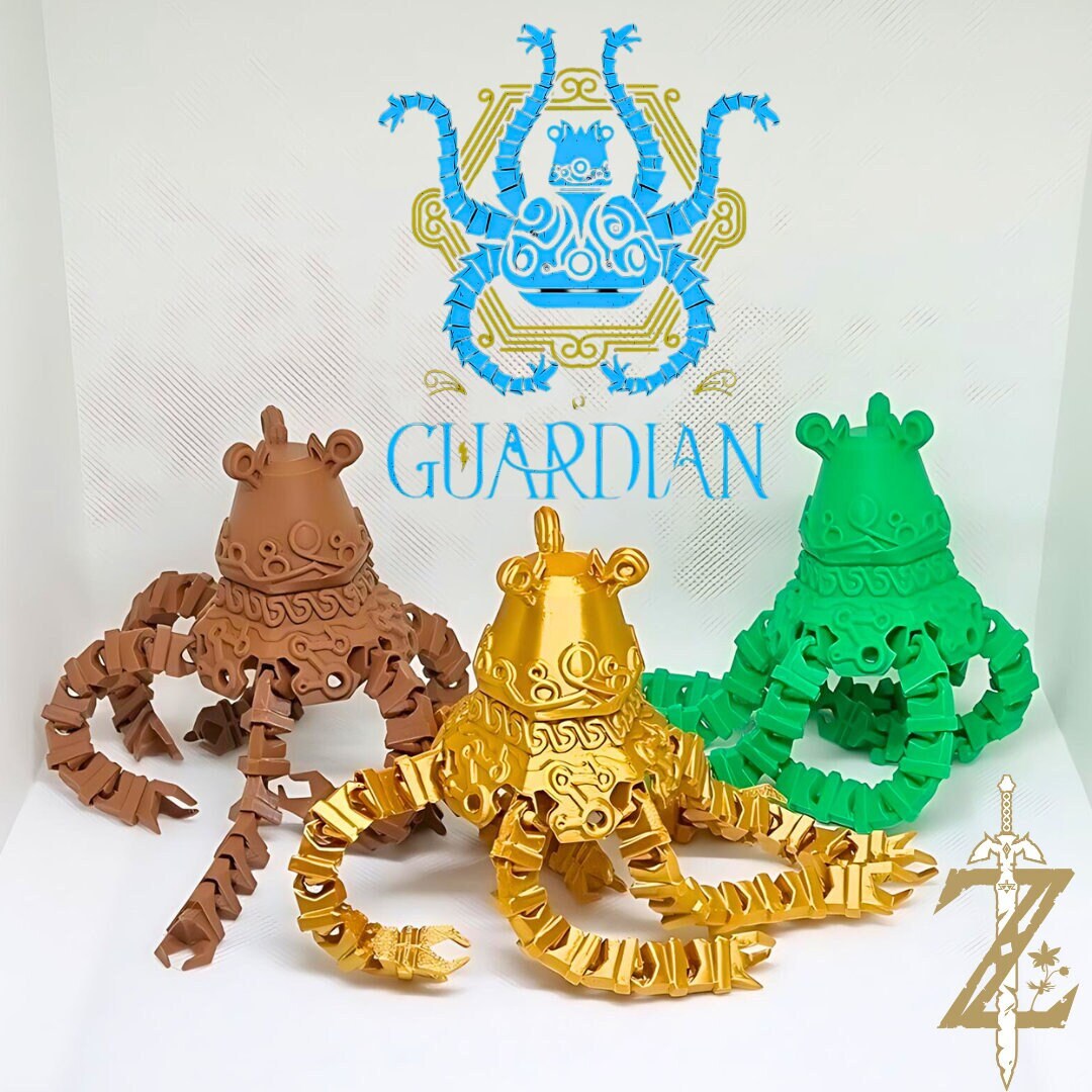 3D Printed Guardian Figures From the Legend of Zelda: Breath of the ...