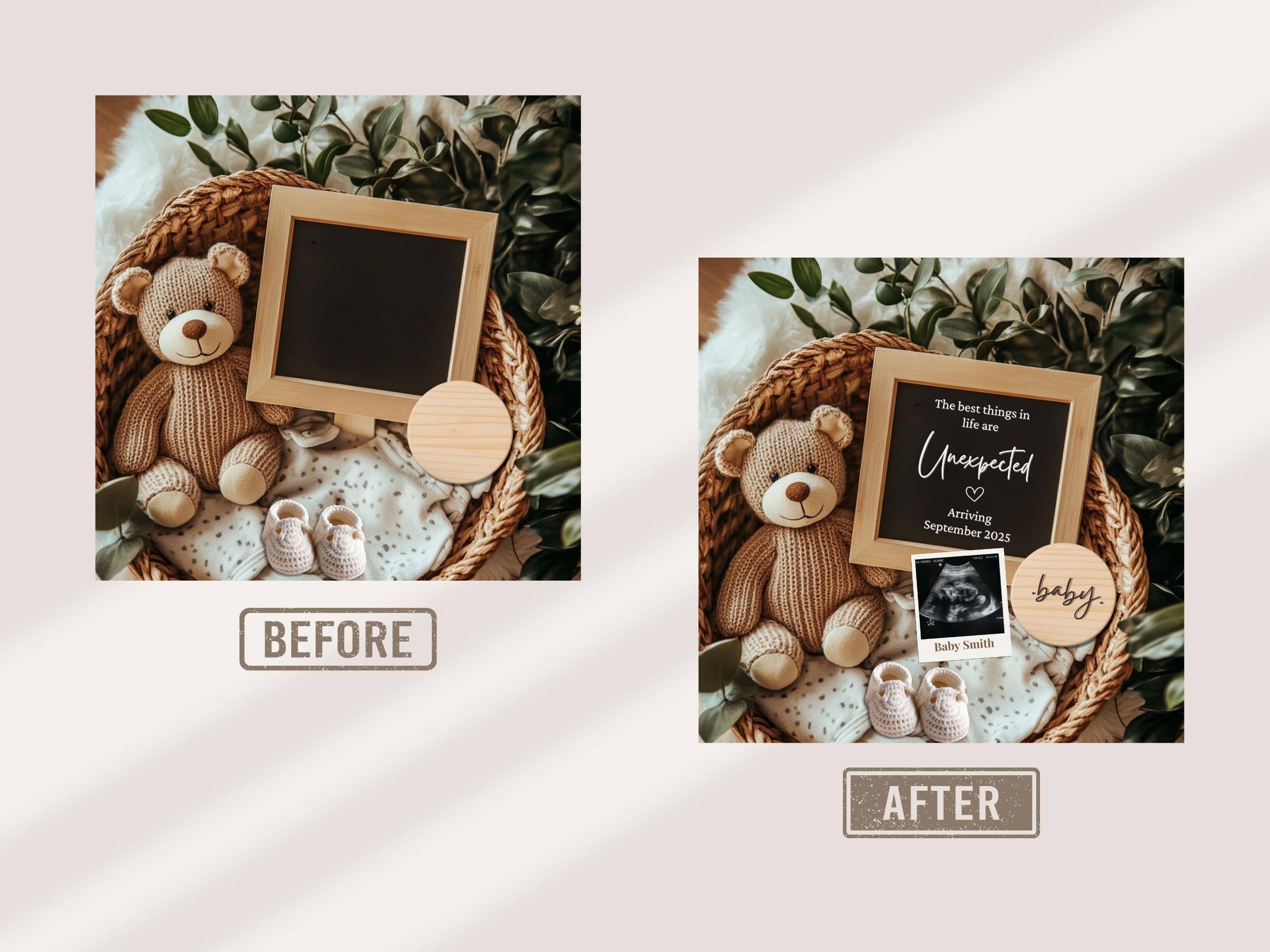 Editable Letter Board Pregnancy Announcement Digital Pregnancy ...