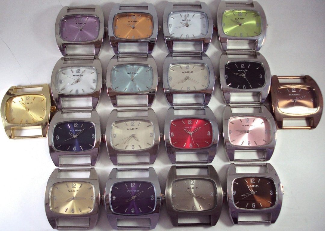 Chunky Squashed.. Oval Ribbon, Solid-bar, Interchangeable, Silver ...