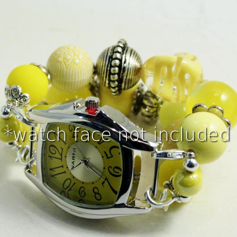 Sunshine Day.. Bright Yellow Chunky Glass and Acrylic | Etsy