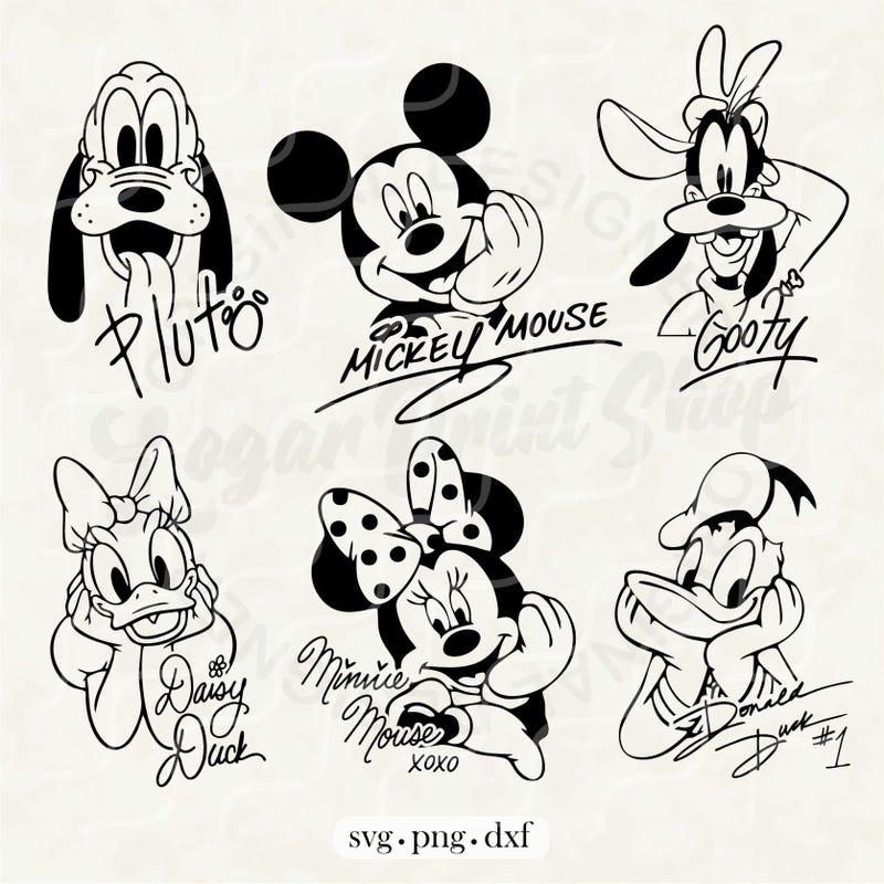 Mickey Signature - Etsy
