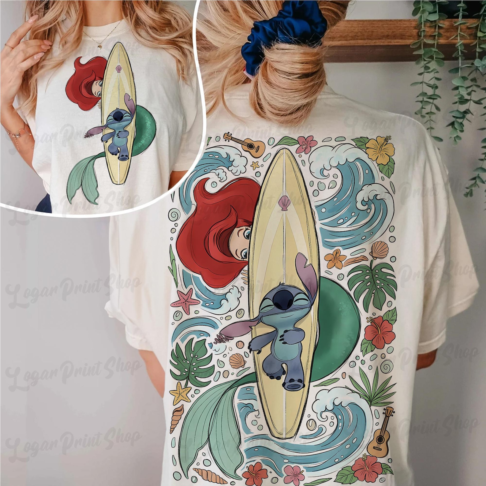 Retro Stitch PNG, Cute Floral Disney Stitch Sublimation Design, Groovy ...