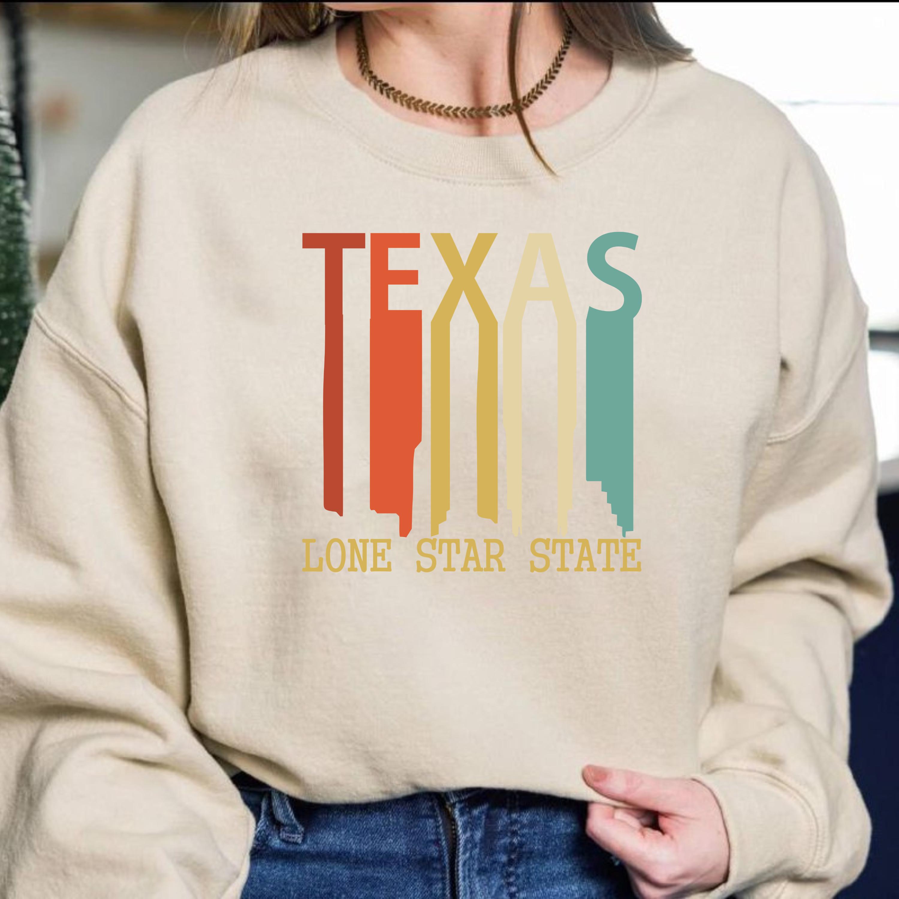 Retro Texas Lone Star State PNG Drip Lettering Sublimation Design - Etsy