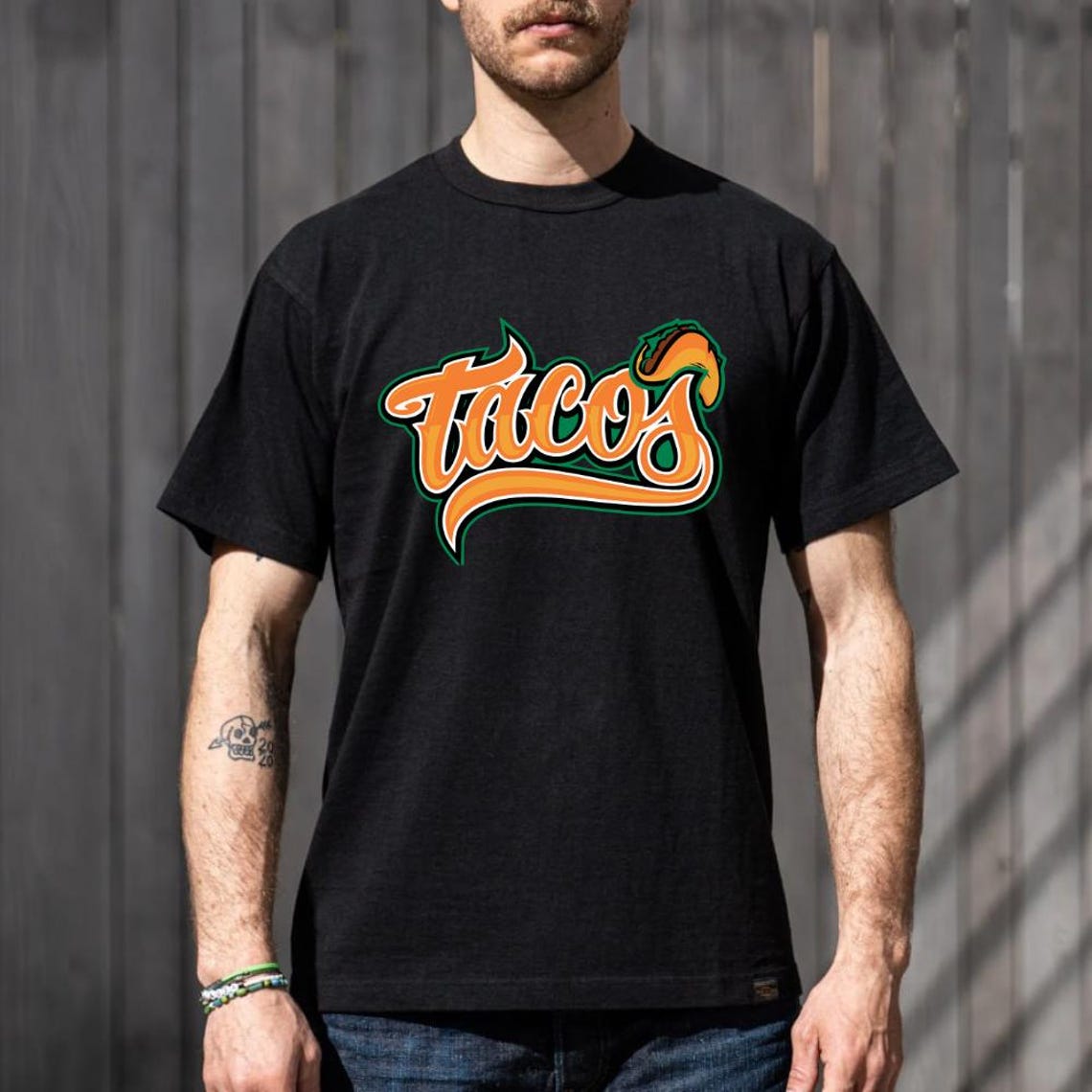 Tacos PNG – Bold Hand-lettered Script With Taco Graphic for Sublimation ...
