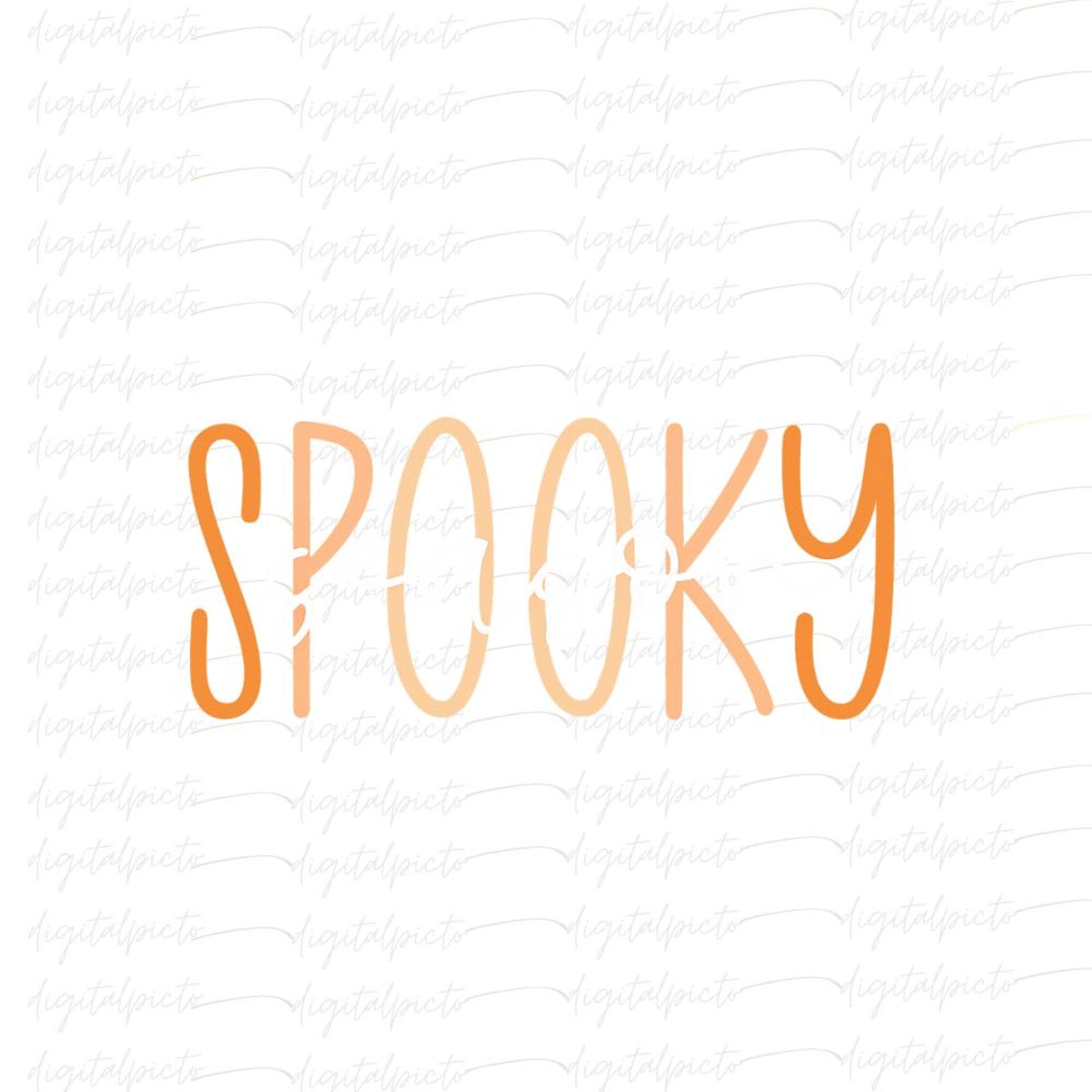 Spooky Season PNG – Hand-lettered Halloween Sublimation Design in ...