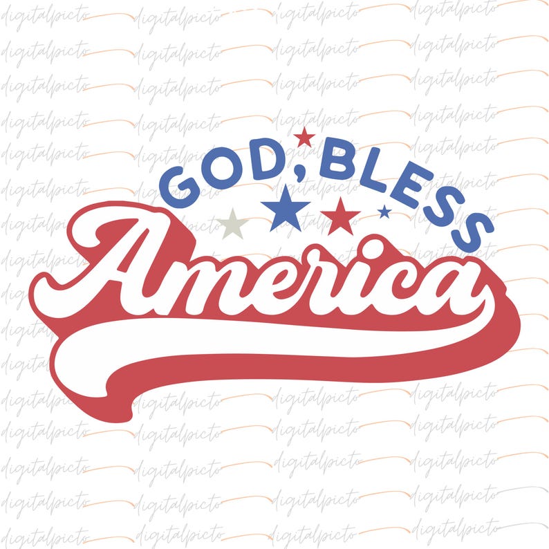 God Bless America PNG, Sublimation, Clipart - Etsy