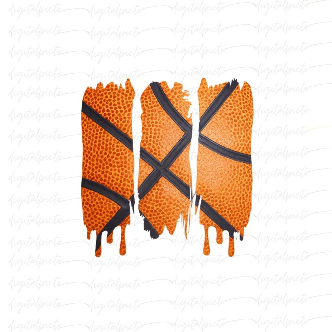 Dripping Torn Basketball PNG – Grunge Textured Sports Sublimation for ...