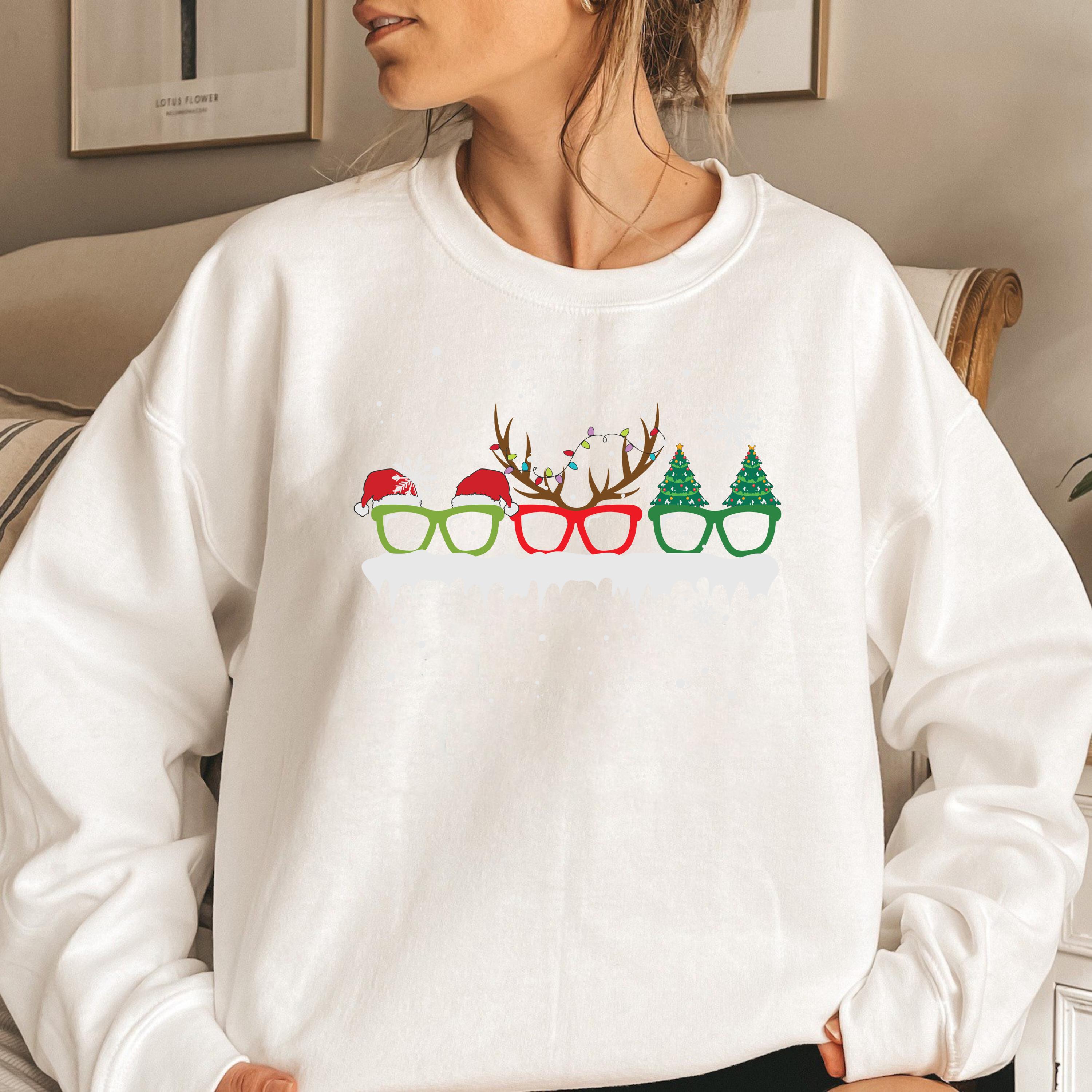 Festive Glasses PNG, Christmas Eyewear Digital Download, Holiday ...