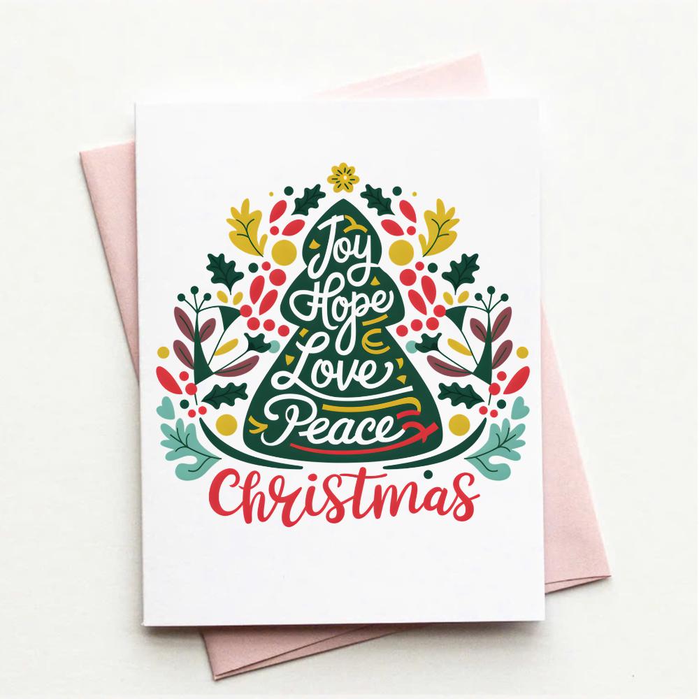 Boho Christmas Tree PNG, Holiday Decor Digital Download, Bohemian Joy ...