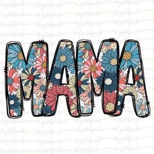 Mama Flower PNG, Floral Clipart, Mother’s Day Sublimation Design - Etsy
