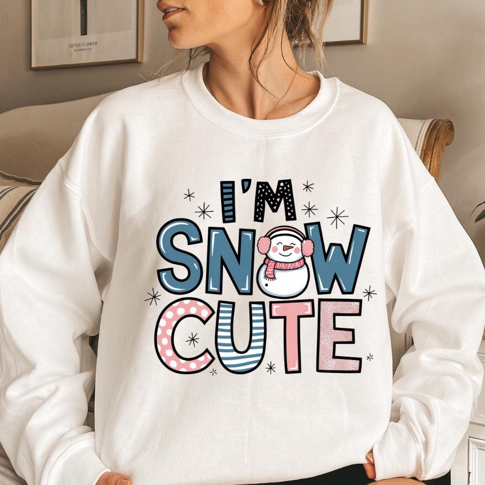 I'm Snow Cute PNG | Adorable Winter Snowman Art | Christmas Sublimation ...