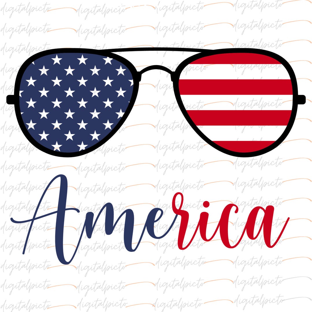 American Flag Sunglasses PNG, Patriotic Clipart, Independence Day ...
