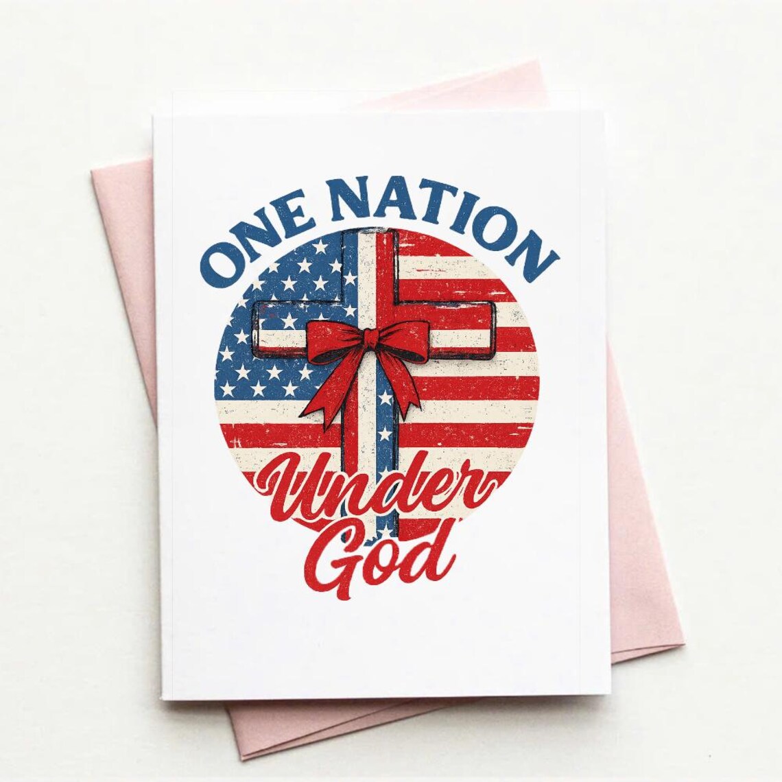 One Nation Under God PNG Clipart – Patriotic Christian Cross With ...