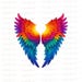 Rainbow Angel Wings PNG | LGBTQ+ Pride Feathered Wings Clipart ...