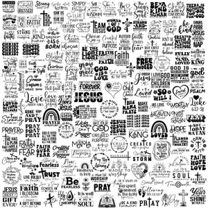 500+ Black Christian Quotes Mega Bundle Faith-based Digital Art Retro ...