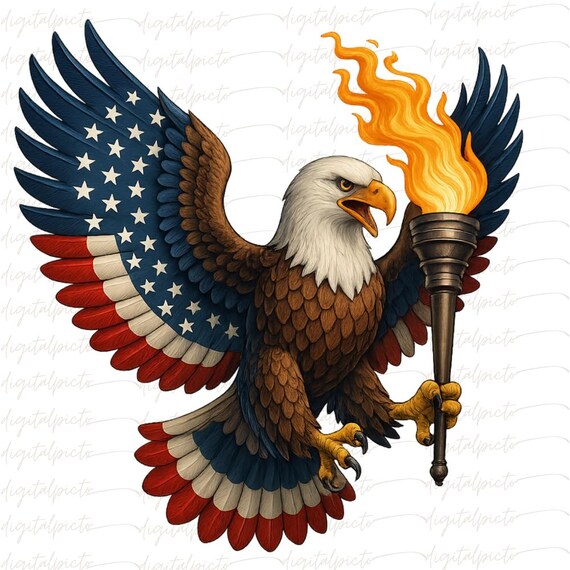 Bald Eagle Flames Eagles