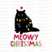 Meowy Christmas Cat Lights Digital Art – Festive Holiday PNG - Etsy