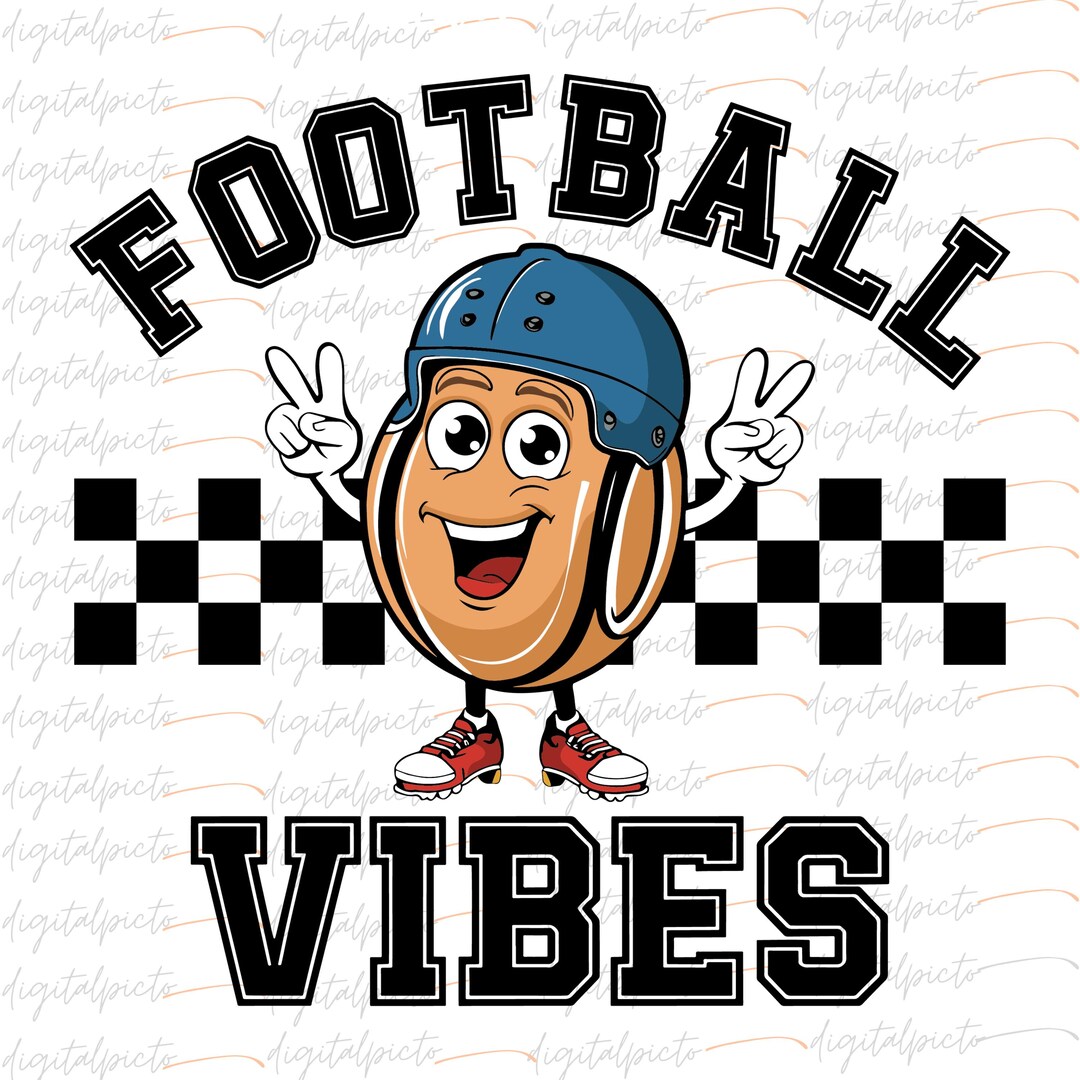 Vintage Football Character PNG, Cute Helmeted Mascot Clipart for Sports ...