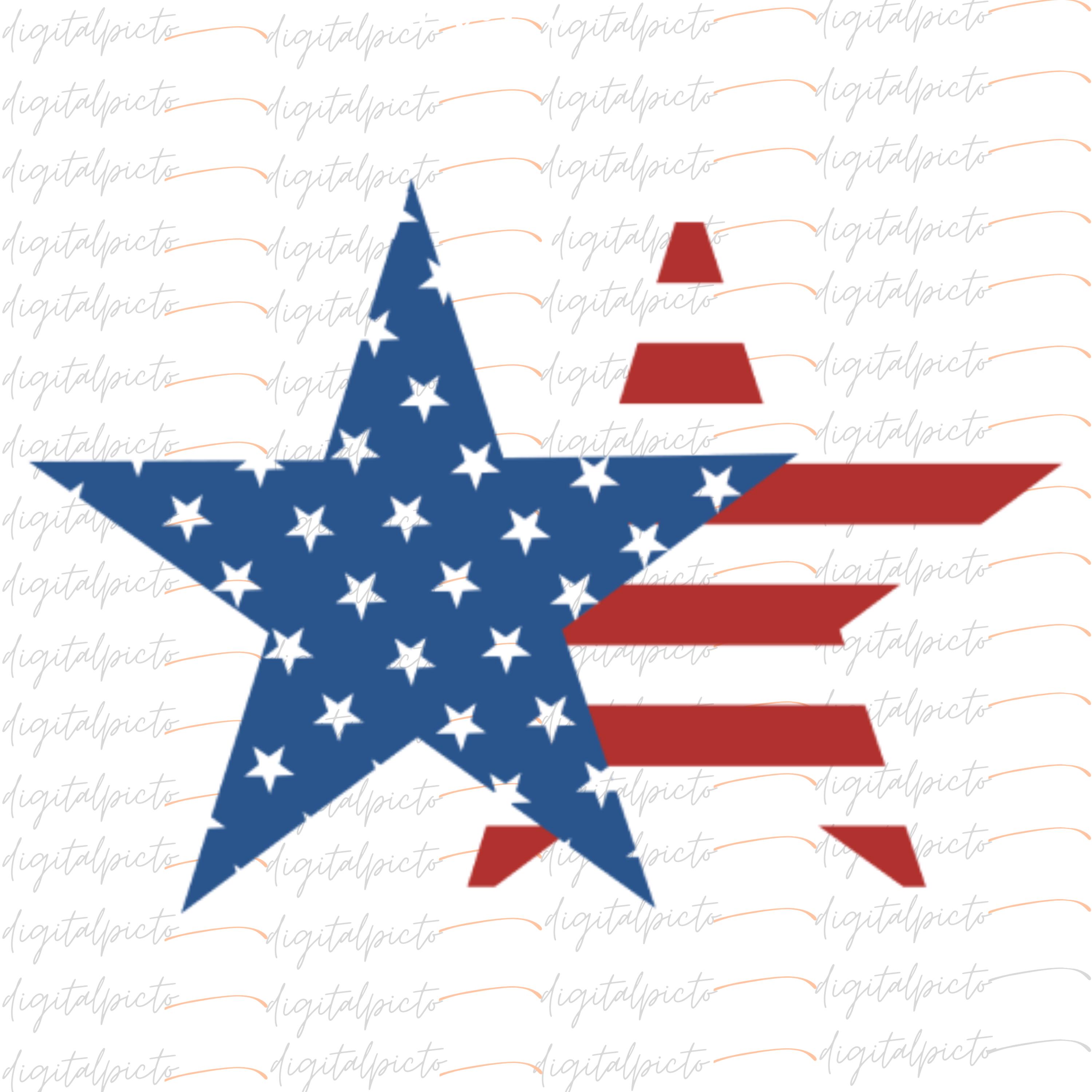 Vintage Patriotic Star Clipart PNG, Sublimation, Digital Design - Etsy