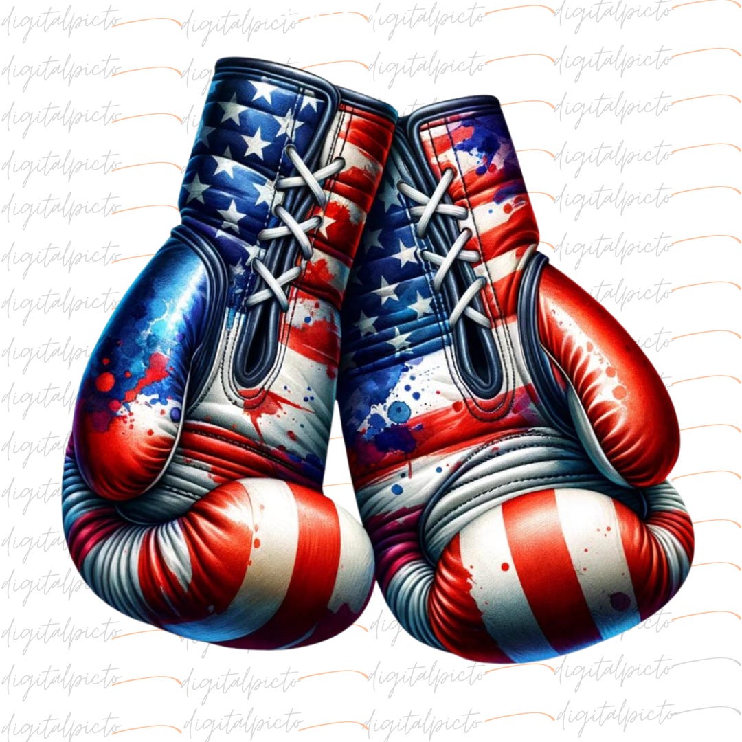 American Flag Boxing Gloves PNG, Patriotic Clipart, 4th of July ...