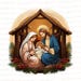 Christmas Nativity Scene PNG, Holy Family Digital Download, Faithful ...