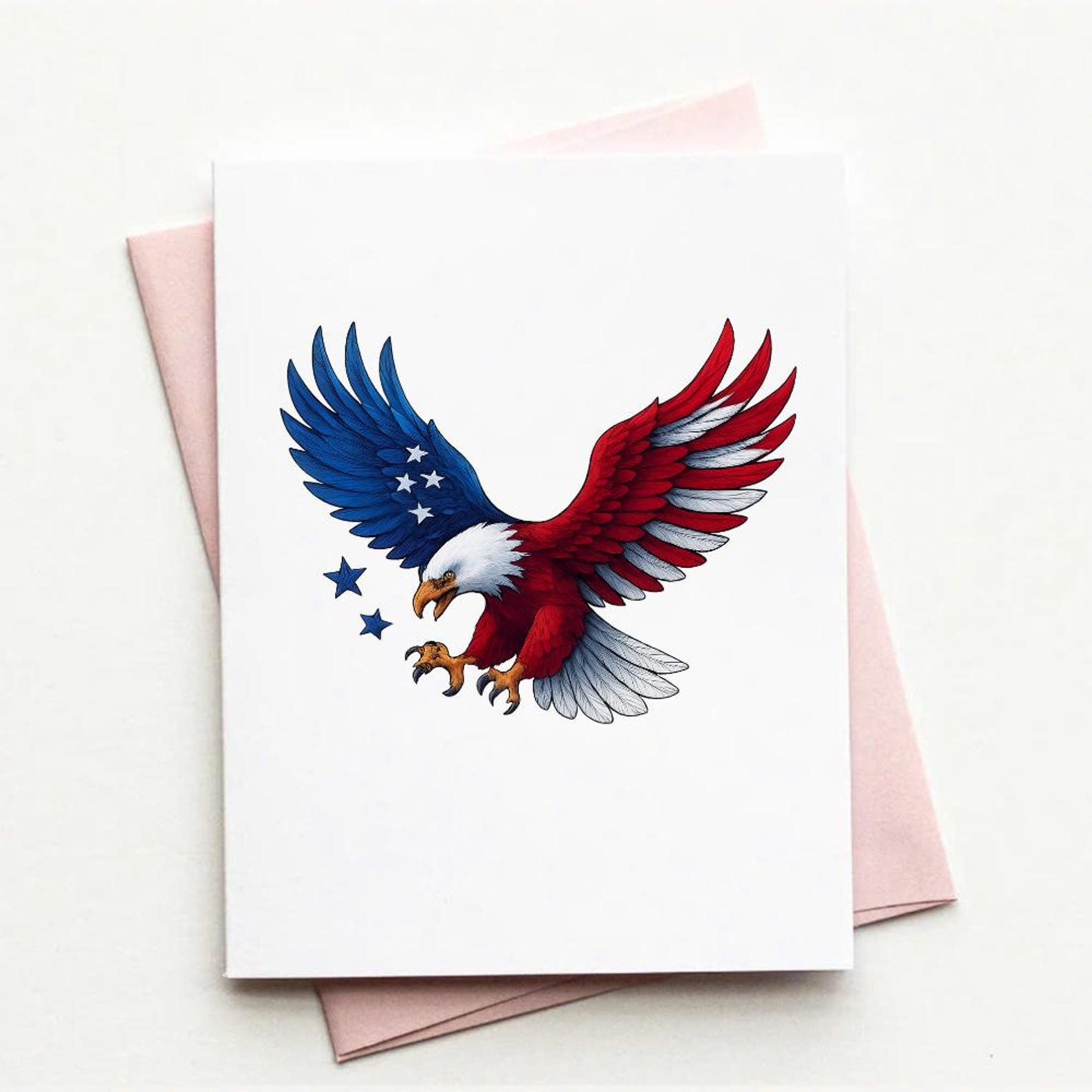 Flying Patriot Eagle PNG Clipart – American Flag Wings Bald Eagle With ...