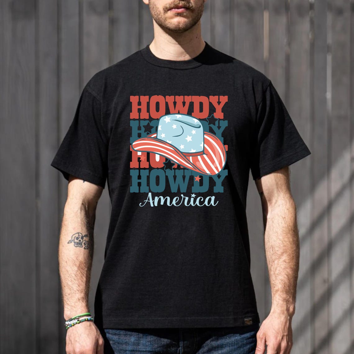Howdy America PNG, Patriotic Cowboy Hat Clipart for Sublimation - Etsy