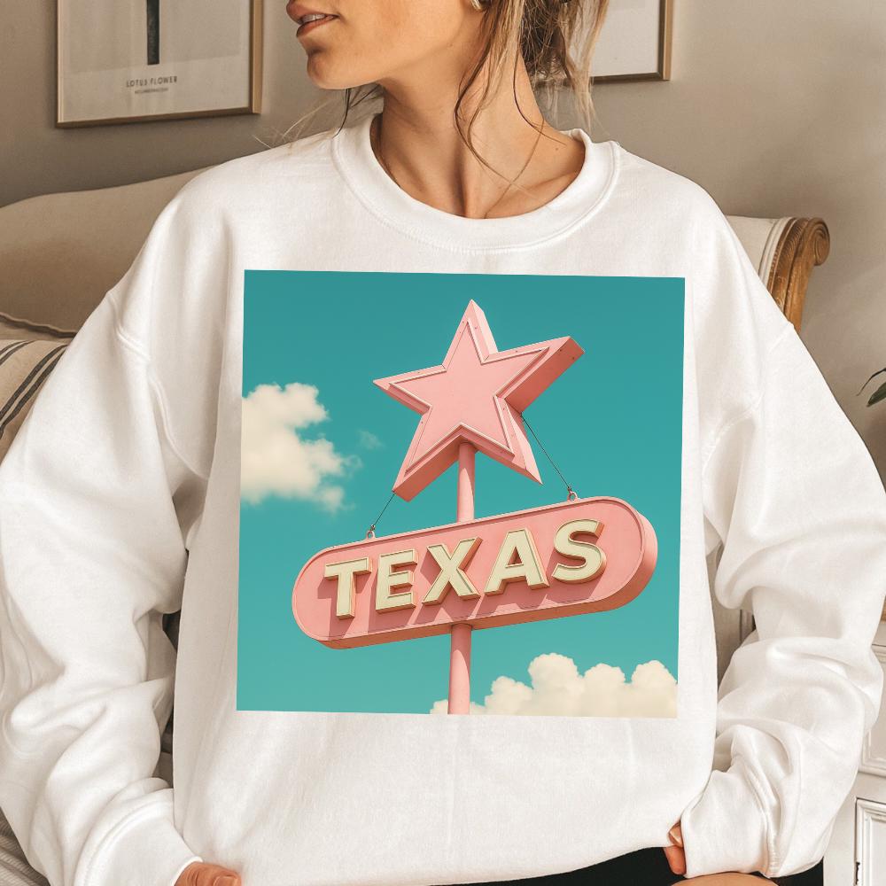 Texas Star Sign PNG – Retro Pink Roadside Sign Clipart – Vintage ...
