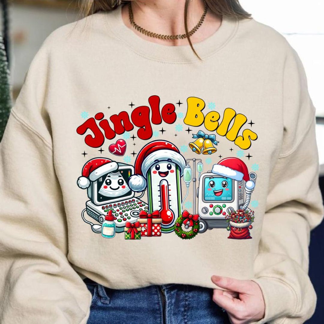 Jingle Bells Medical Machines PNG, Christmas Healthcare Digital Art ...