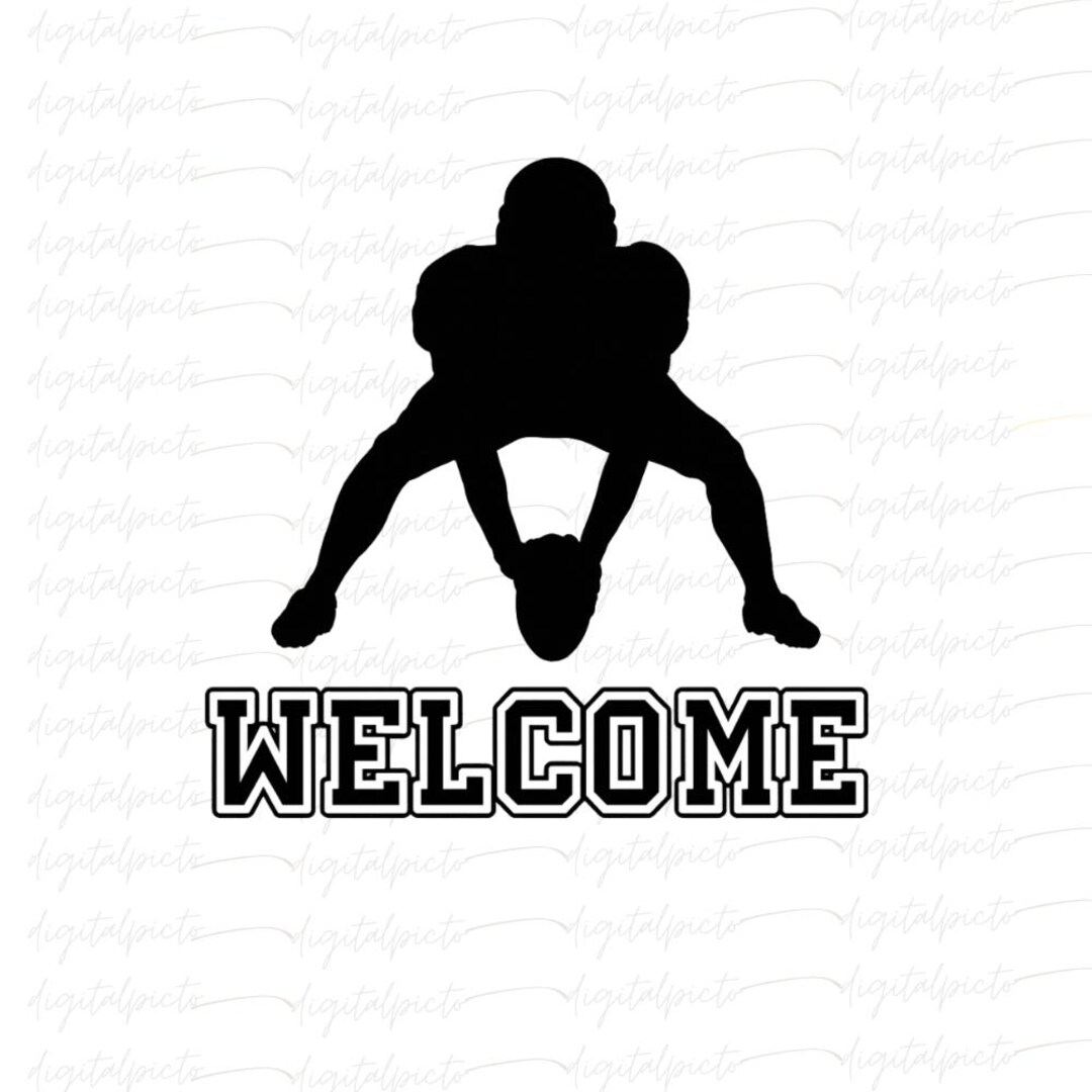 Football Welcome Sign PNG – Varsity-inspired Sublimation Design for ...