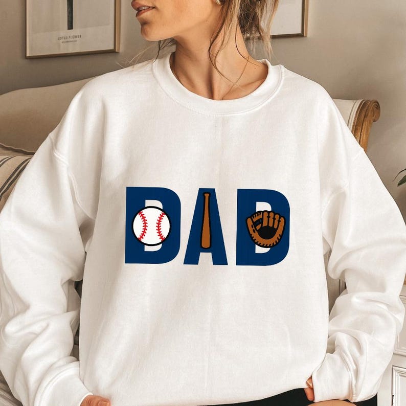Baseball Dad PNG, Sports Clipart, Sublimation Design for Father's Day ...