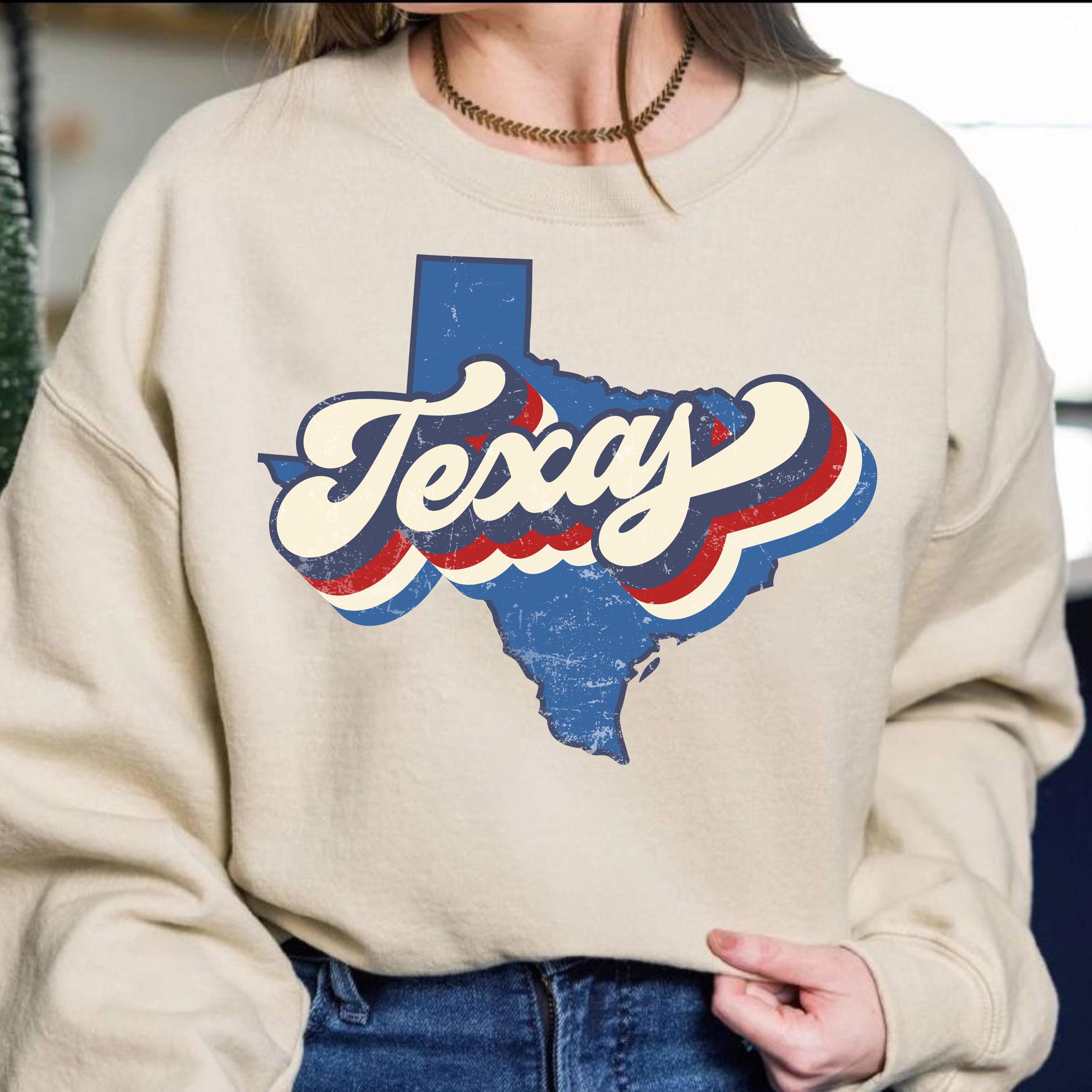 Vintage Texas Script Design PNG Retro Patriotic Clipart Sublimation - Etsy
