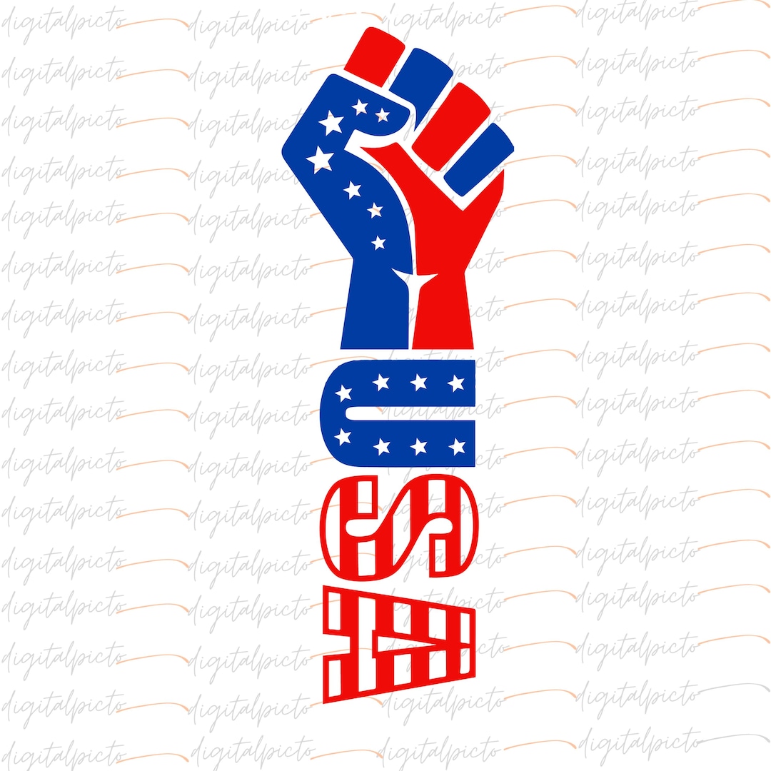 USA Fist of Freedom PNG, Sublimation, Clipart - Etsy
