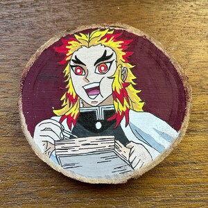 Rengoku Demon Slayer Coaster - Etsy