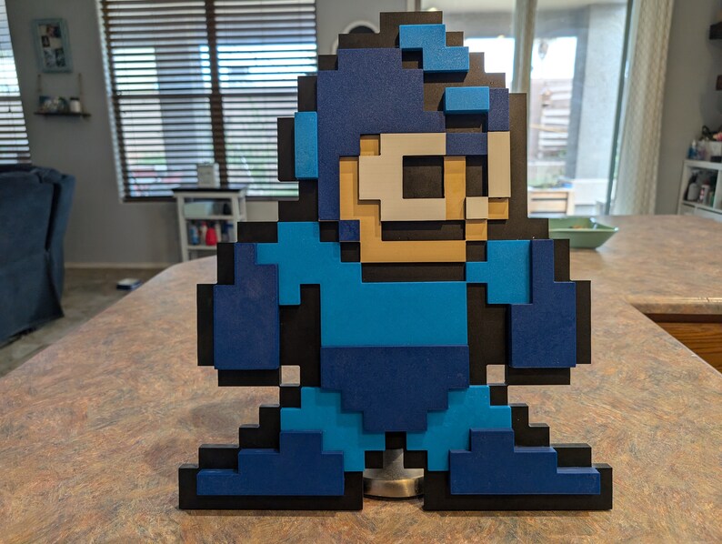 Mega Man 8bit Pixelated Art - Etsy