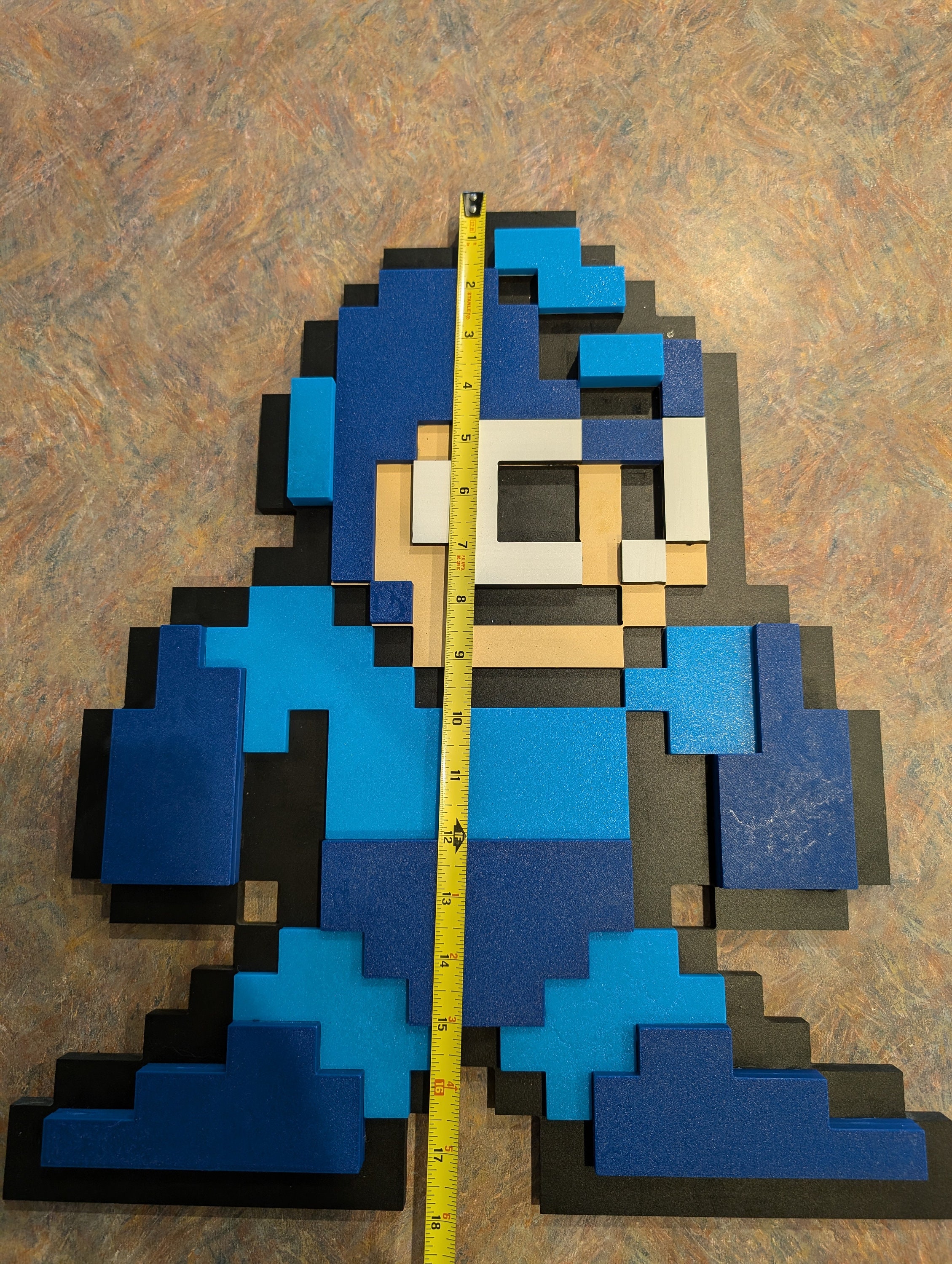 Mega Man 8bit Pixelated Art - Etsy