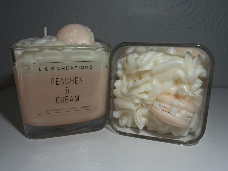 Peaches and Cream Candle - Etsy