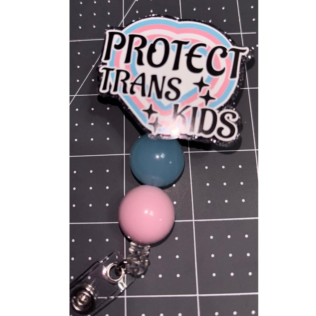 Protect Trans Kids Badge Reel - Etsy