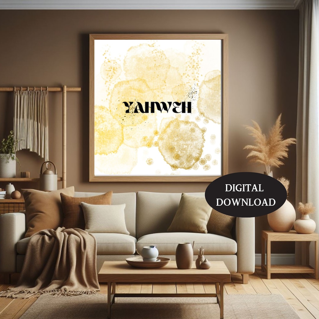 YAHWEH | Names of God | Christian Wall Art | Inspirational Christian ...