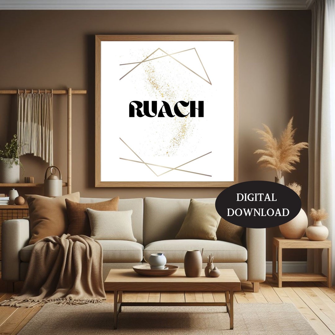 RUACH | Names of God | Christian Wall Art | Inspirational Christian ...
