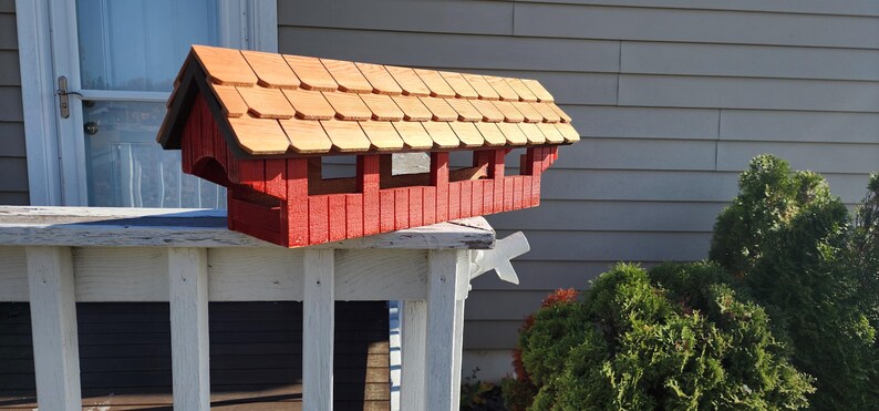 Cedar Covered Bridge Bird and Squirrel Feeder - Etsy